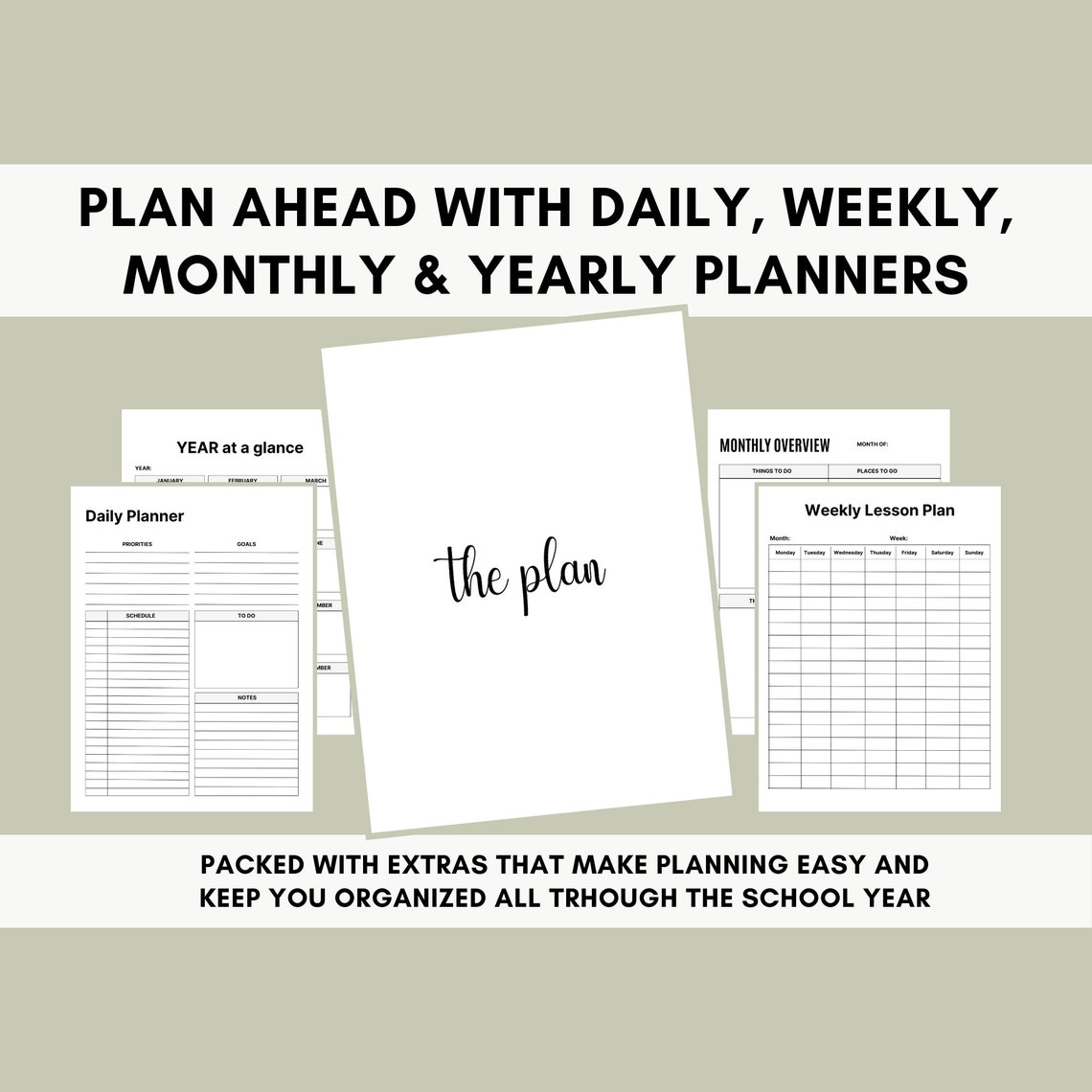 Homeschool Planner Printable, Homeschool Planner 2024-2025, Lesson ...
