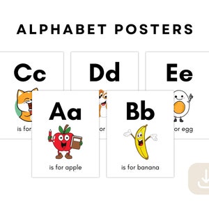 Alphabet Posters, Homeschool Posters, Classroom Posters, Homeschool ...