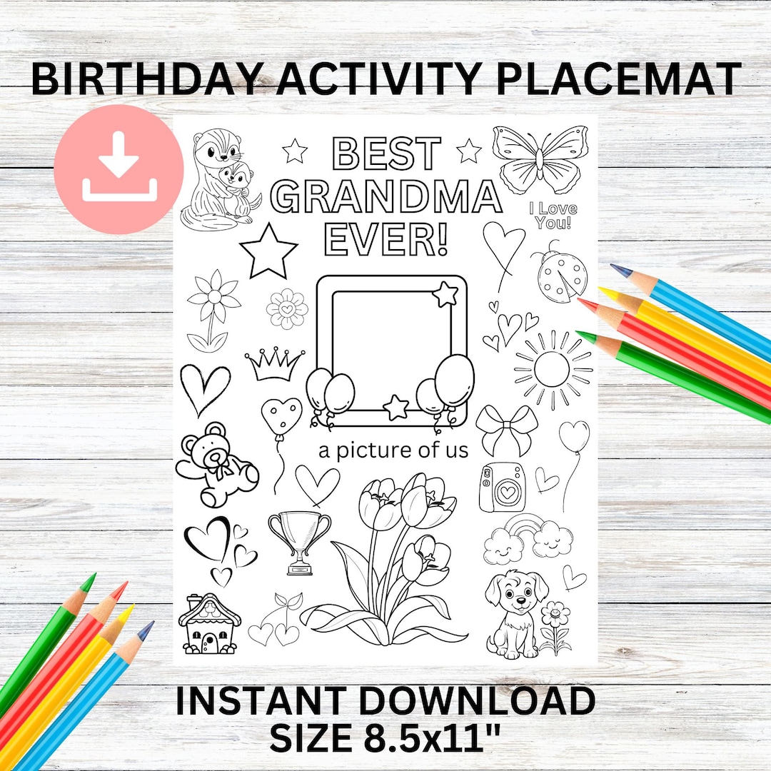 Best Grandma Ever Coloring Page for Any Occasion, Grandma Coloring Page ...