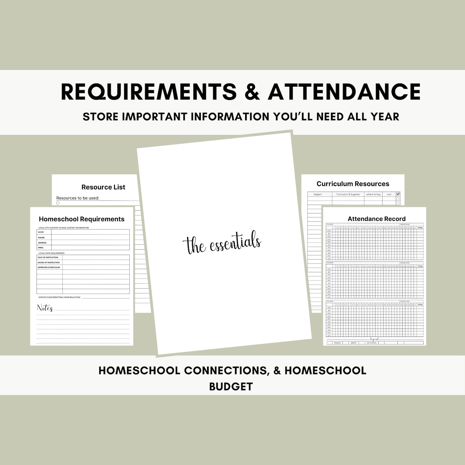 Homeschool Planner Printable, Homeschool Planner 2024-2025, Lesson ...