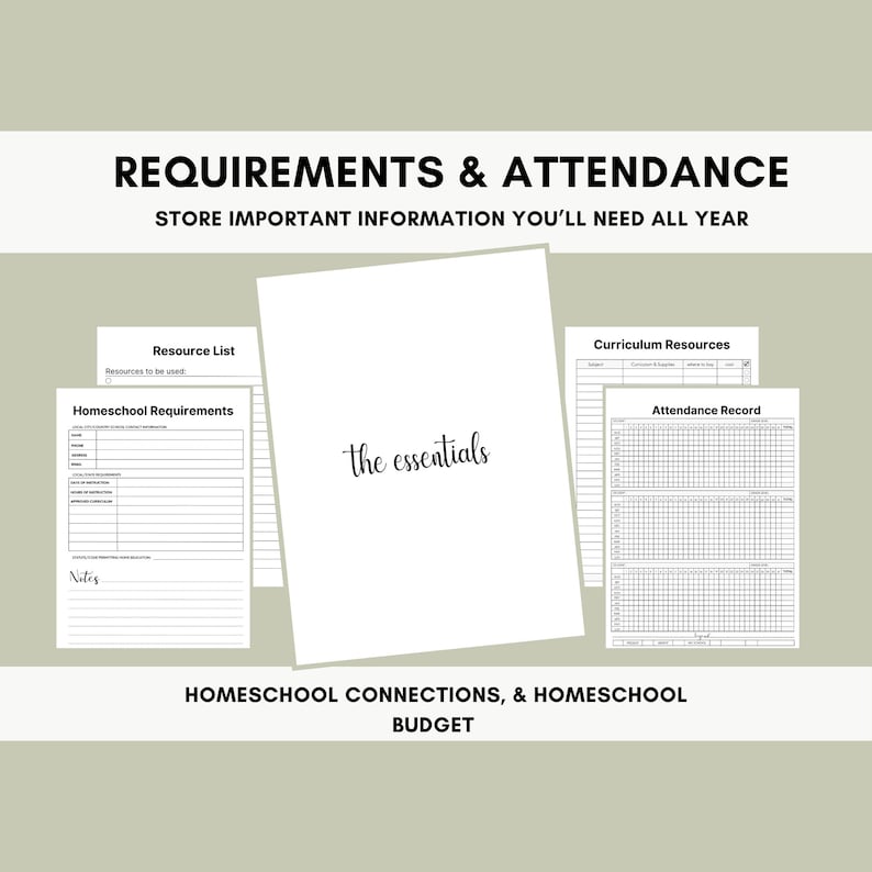 Homeschool Planner Printable, Homeschool Planner 2024-2025, Lesson ...