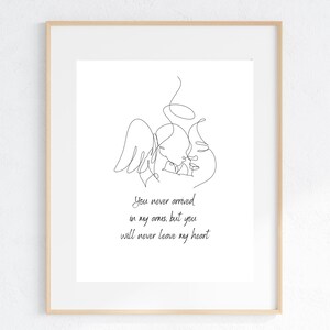 Miscarriage Memorial Wall Art, Memorial Keepsake, Love, Mother, Baby ...