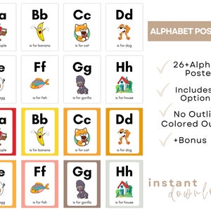 Alphabet Posters, Homeschool Posters, Classroom Posters, Homeschool ...