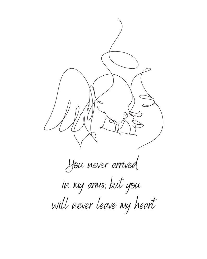 Miscarriage Memorial Wall Art, Memorial Keepsake, Love, Mother, Baby ...