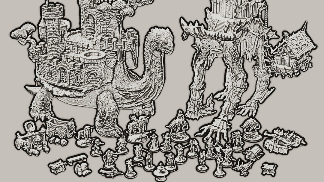 31. D&D Minis 3D Miniatures STL Pack 3D Printer Files Stl File 3D Print ...