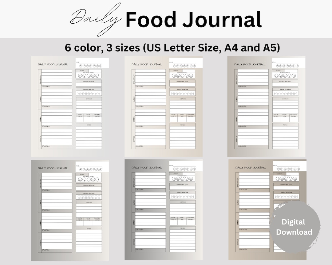 Ultimate Diet & Food Journal - Stay Accountable to Your Health Goals ...