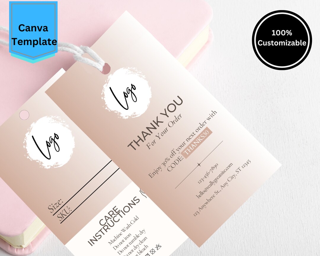 Customizable Shirt Hangtag Template Create Professional Shirt Tags With ...