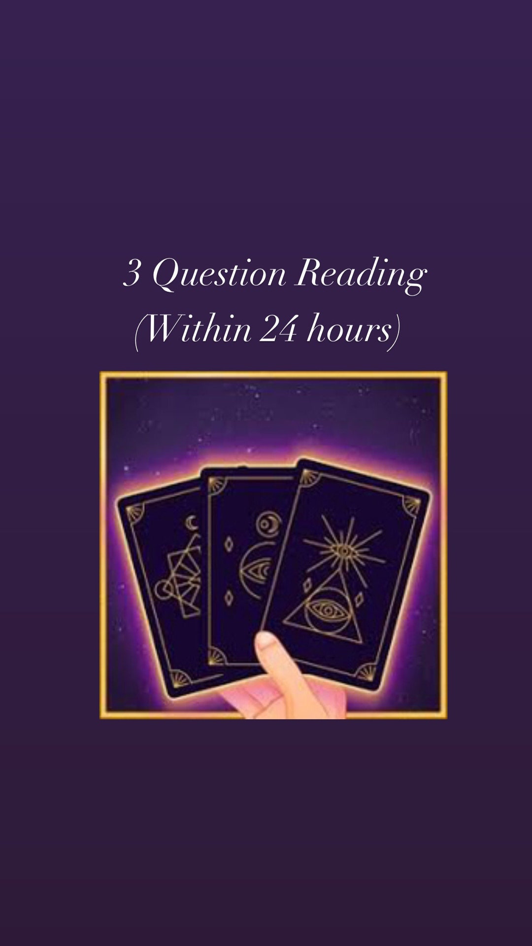 3 Question Reading Within 24 Hours - Etsy