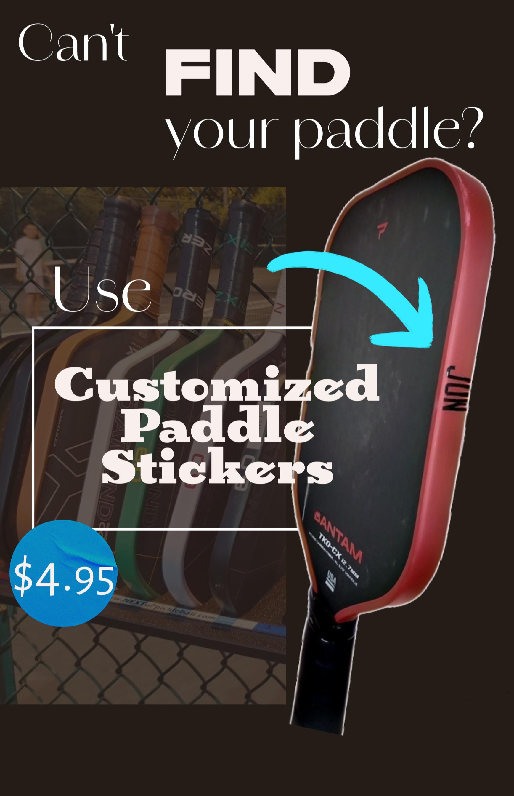 Custom Stickers for Pickleball Paddle! - Etsy