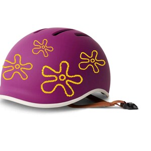 6 Highly Reflective Safety Stickers for Helmet, Bike, Backpack - Flower ...