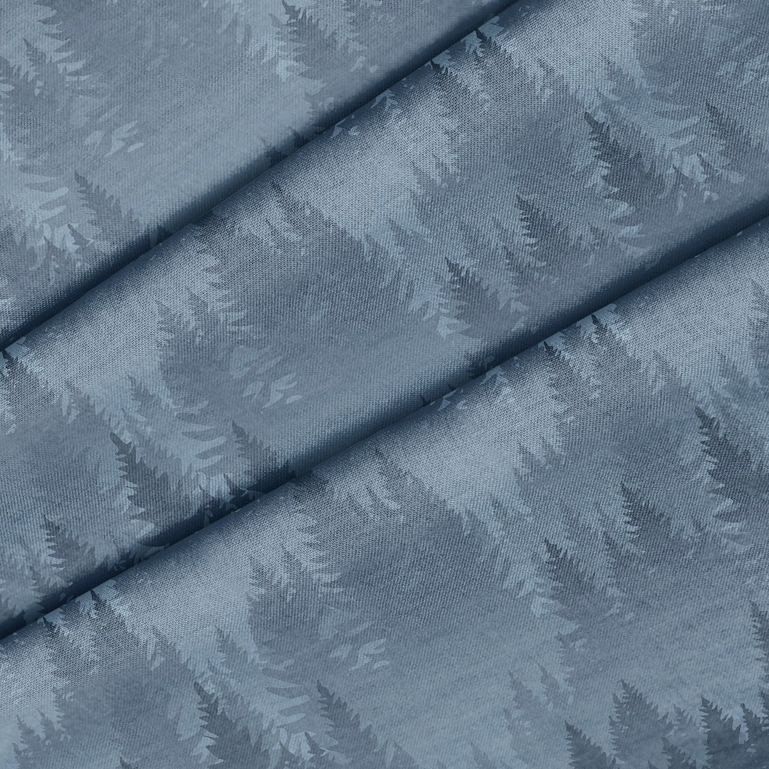 Mountain Forest Theme Fabric, Premium Quality Fabric - for Quilting ...