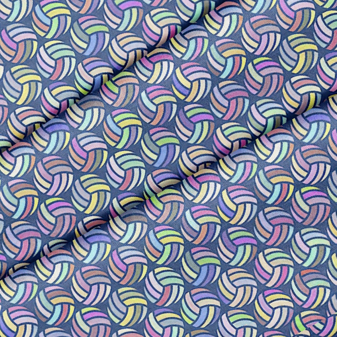Multicolored Volleyball Theme Fabric, Premium Quality Fabric - for ...