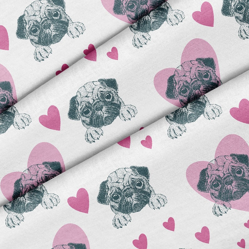 Pug Fabric - Etsy