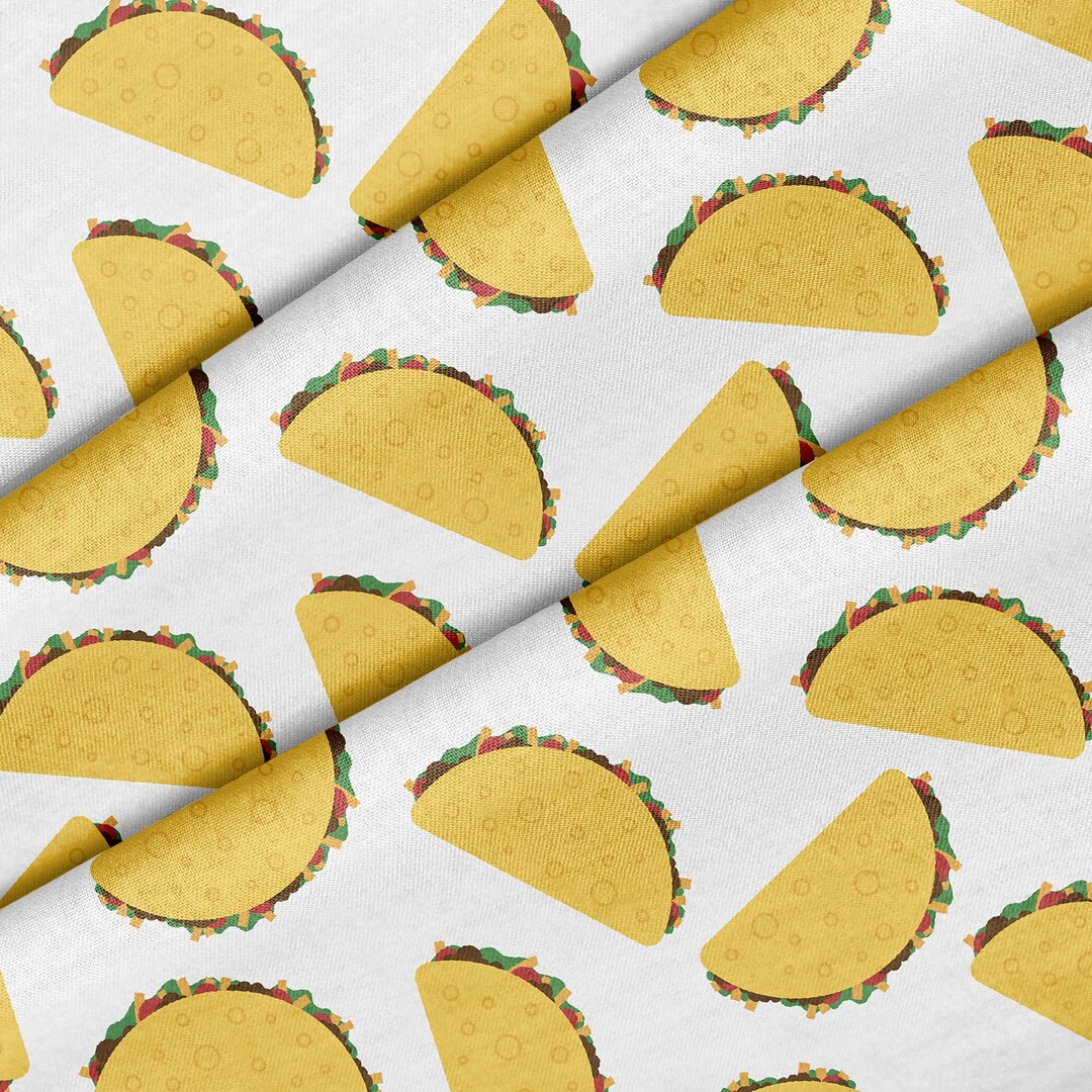 Taco Food Theme Fabric, Premium Quality Fabric - for Quilting, DIY ...