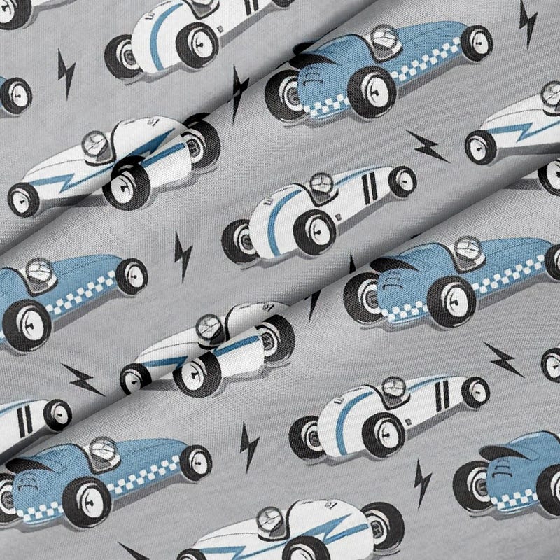 Vintage Racing Car Fabric - Etsy