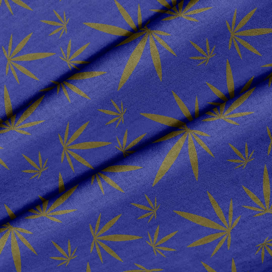 Cannabis Leaf Theme Fabric, Premium Quality Fabric - for Quilting, DIY ...