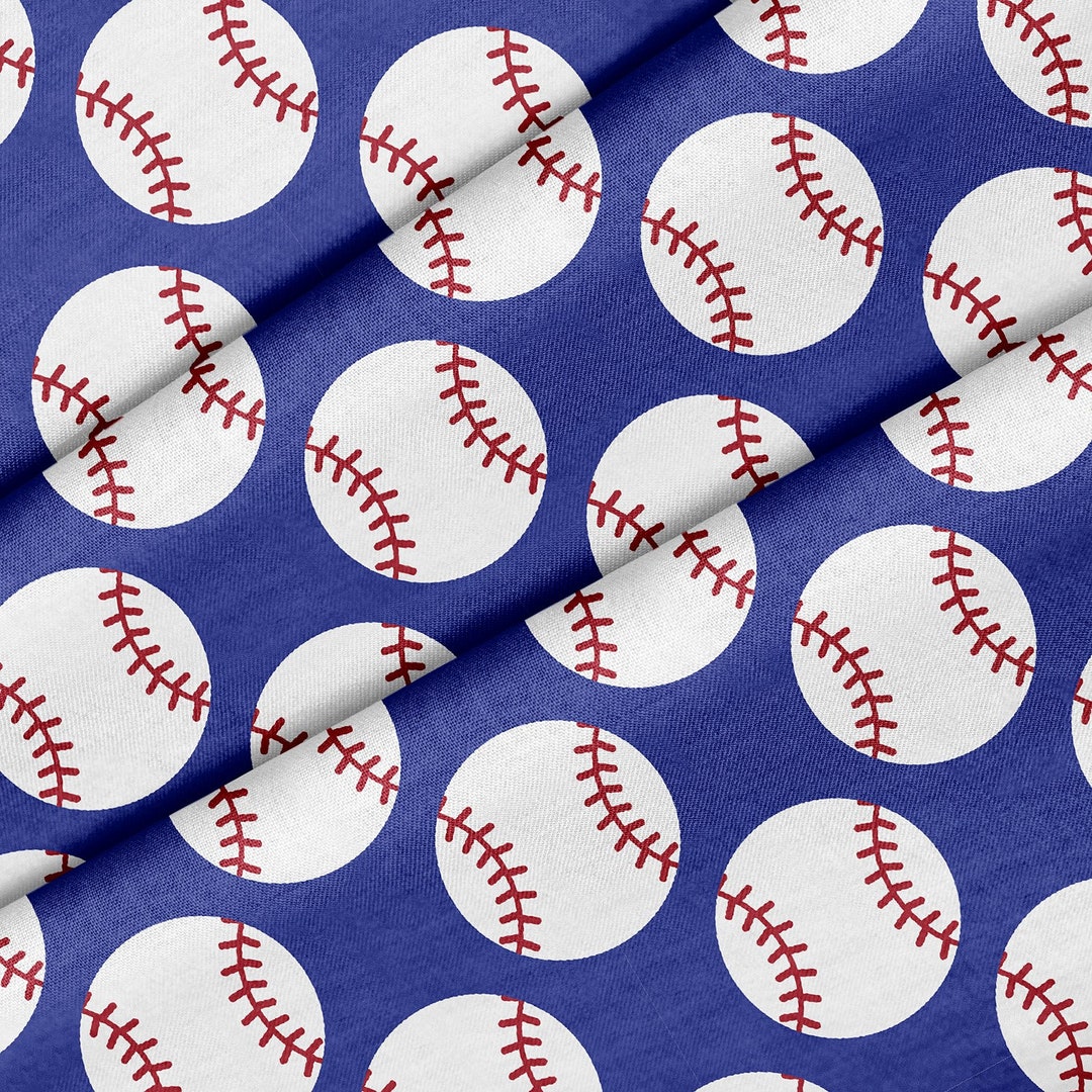 Baseball Theme Fabric, Premium Quality Fabric - for Quilting, DIY ...