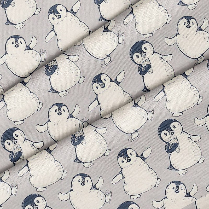 Penguin Fabric - Etsy