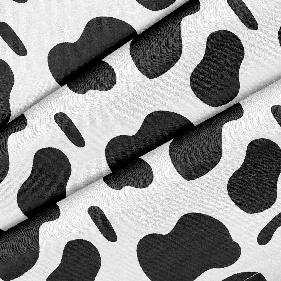 Medium Cow Pattern Fabric, Premium Quality Fabric - for Quilting, DIY ...