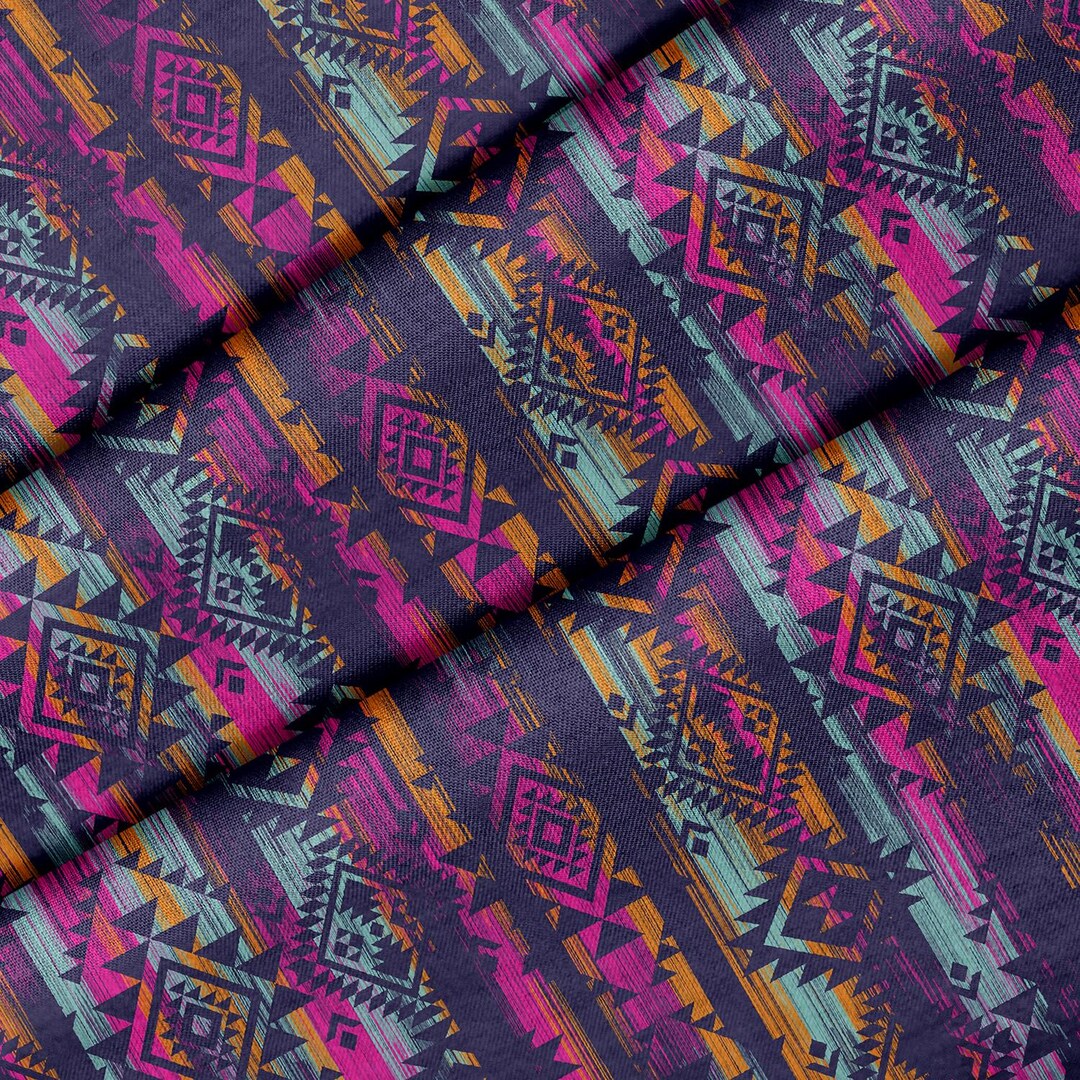 Tribal Navajo Theme Fabric, Premium Quality Fabric - for Quilting, DIY ...