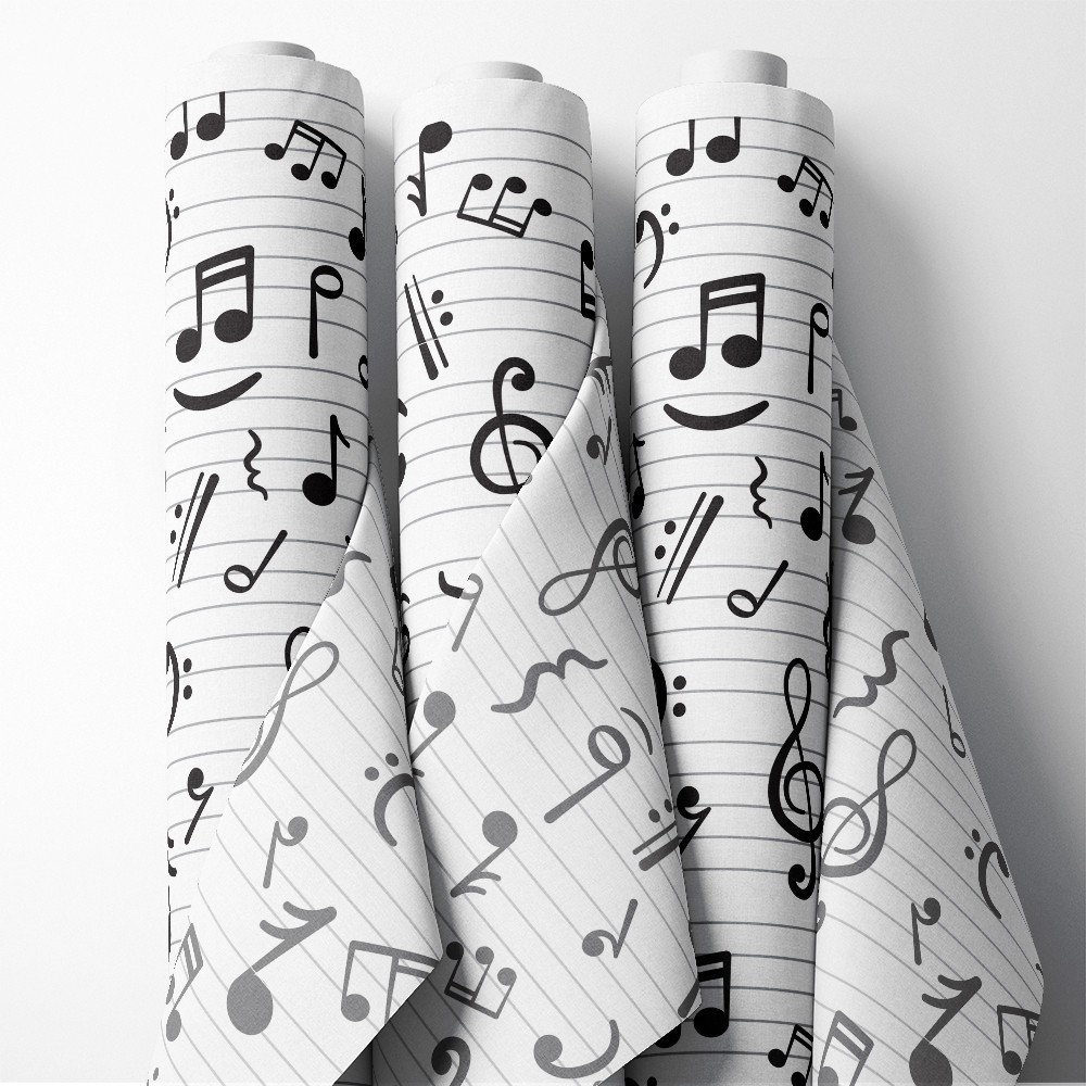 Music Notes Theme Fabric, Premium Quality Fabric for Quilting, DIY ...