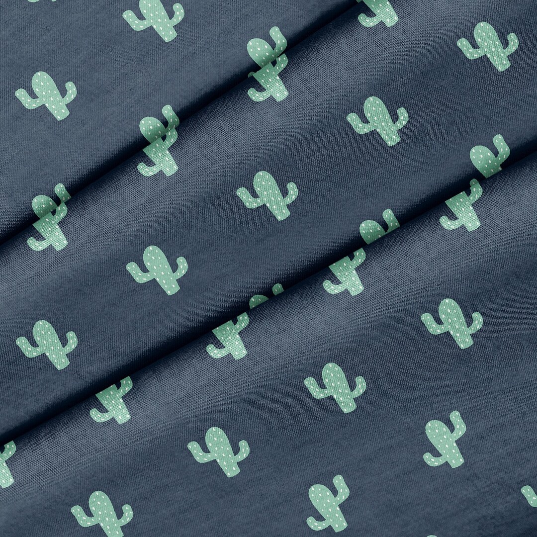 Cute Cacti Theme Fabric, Premium Quality Fabric - for Quilting, DIY ...