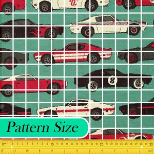 American Muscle Car Theme Fabric, Premium Quality Fabric - for Quilting ...