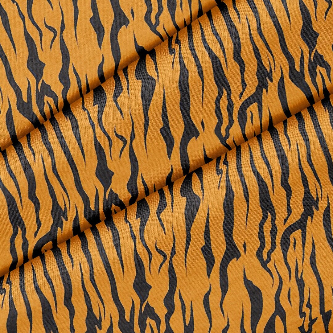 Tiger Fur Theme Fabric, Premium Quality Fabric - for Quilting, DIY ...