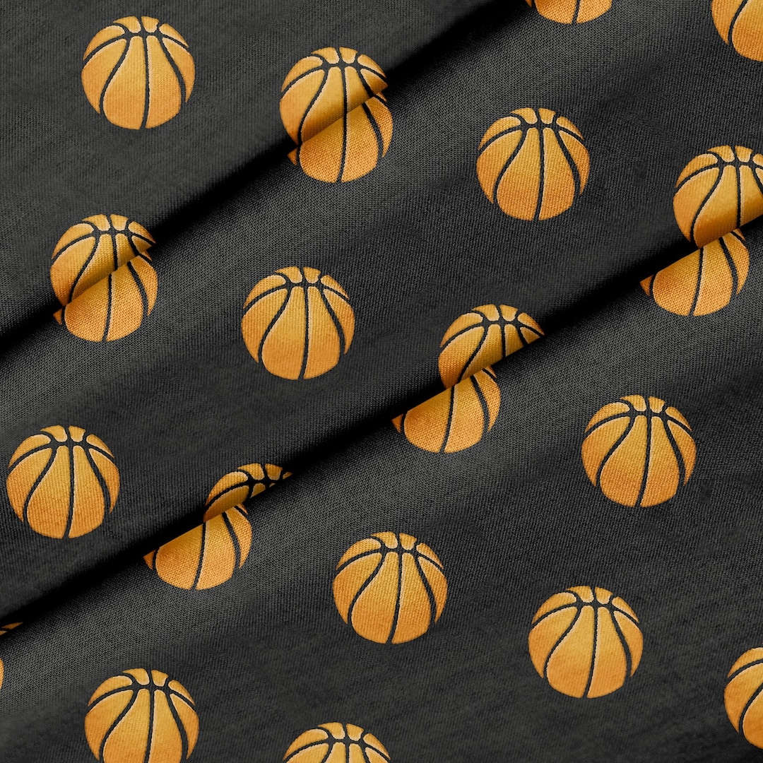 Basketball Theme Fabric, Premium Quality Fabric - for Quilting, DIY ...
