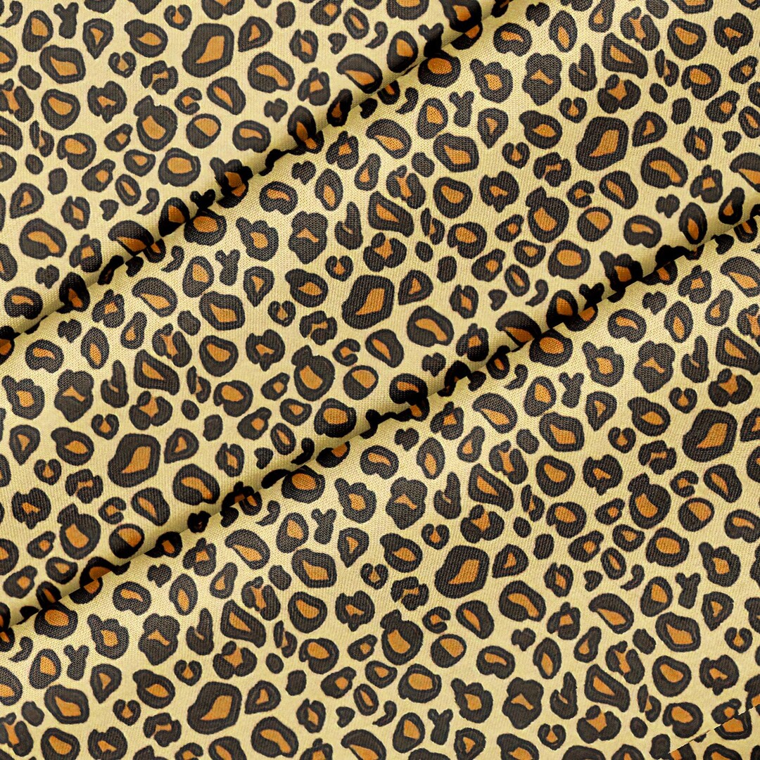 Cheetah Pattern Theme Fabric, Premium Quality Fabric - for Quilting ...