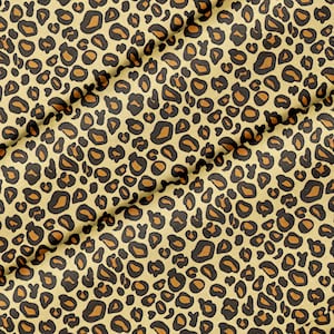 Cheetah Pattern Theme Fabric, Premium Quality Fabric - for Quilting ...
