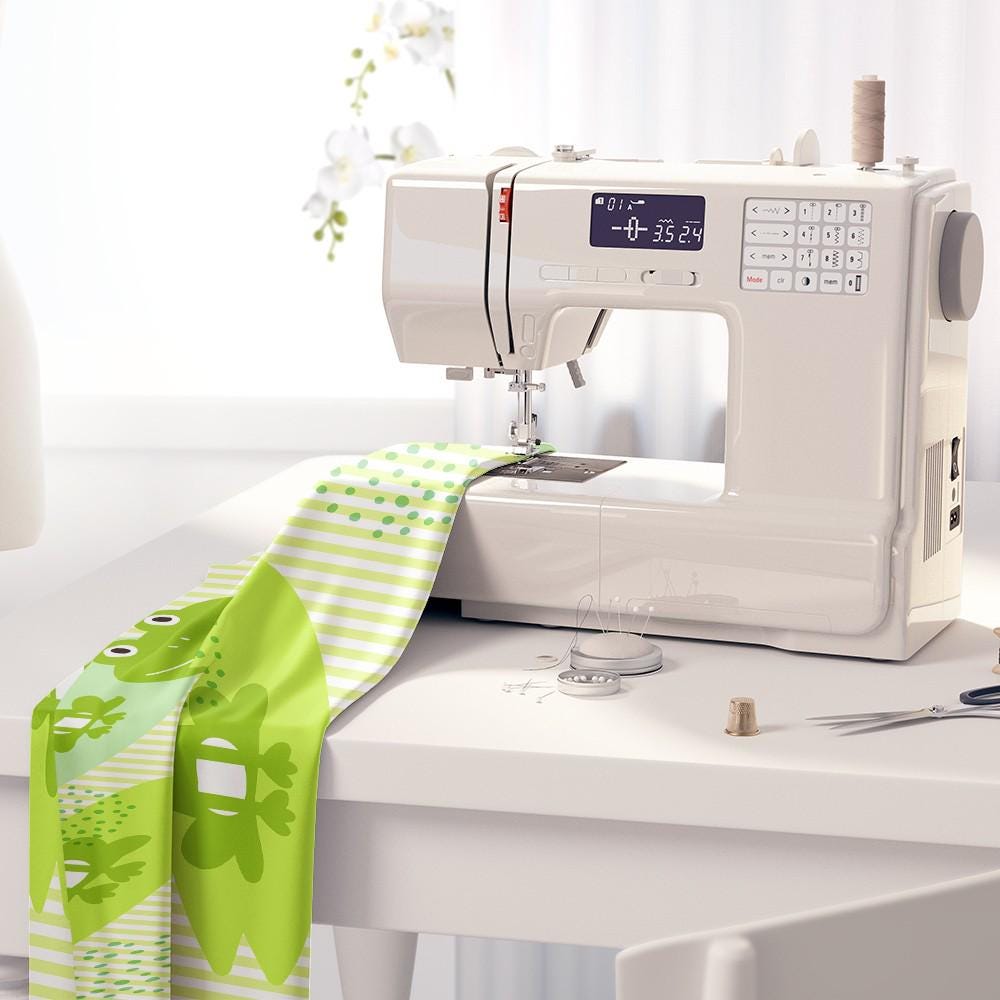 Cute Frogs Theme Fabric, Premium Quality Fabric - for Quilting, DIY ...