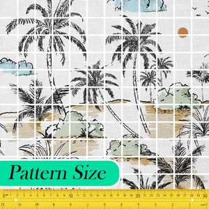 Island Palm Trees Theme Fabric, Premium Quality Fabric - for Quilting ...