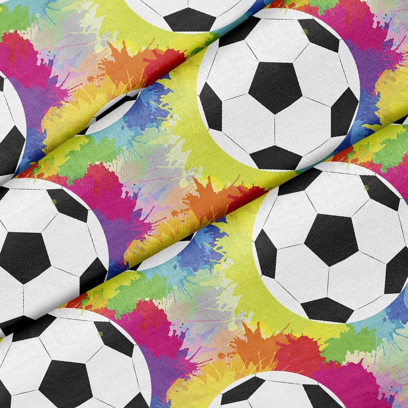 Soccer Ball Theme Fabric, Premium Quality Fabric for Quilting, DIY ...