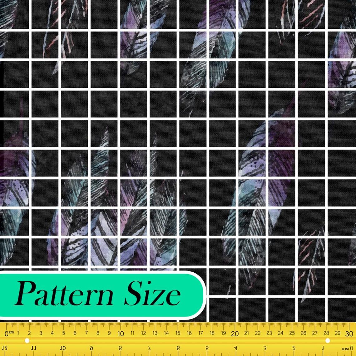 Feathers Design Theme Fabric, Premium Quality Fabric - for Quilting ...