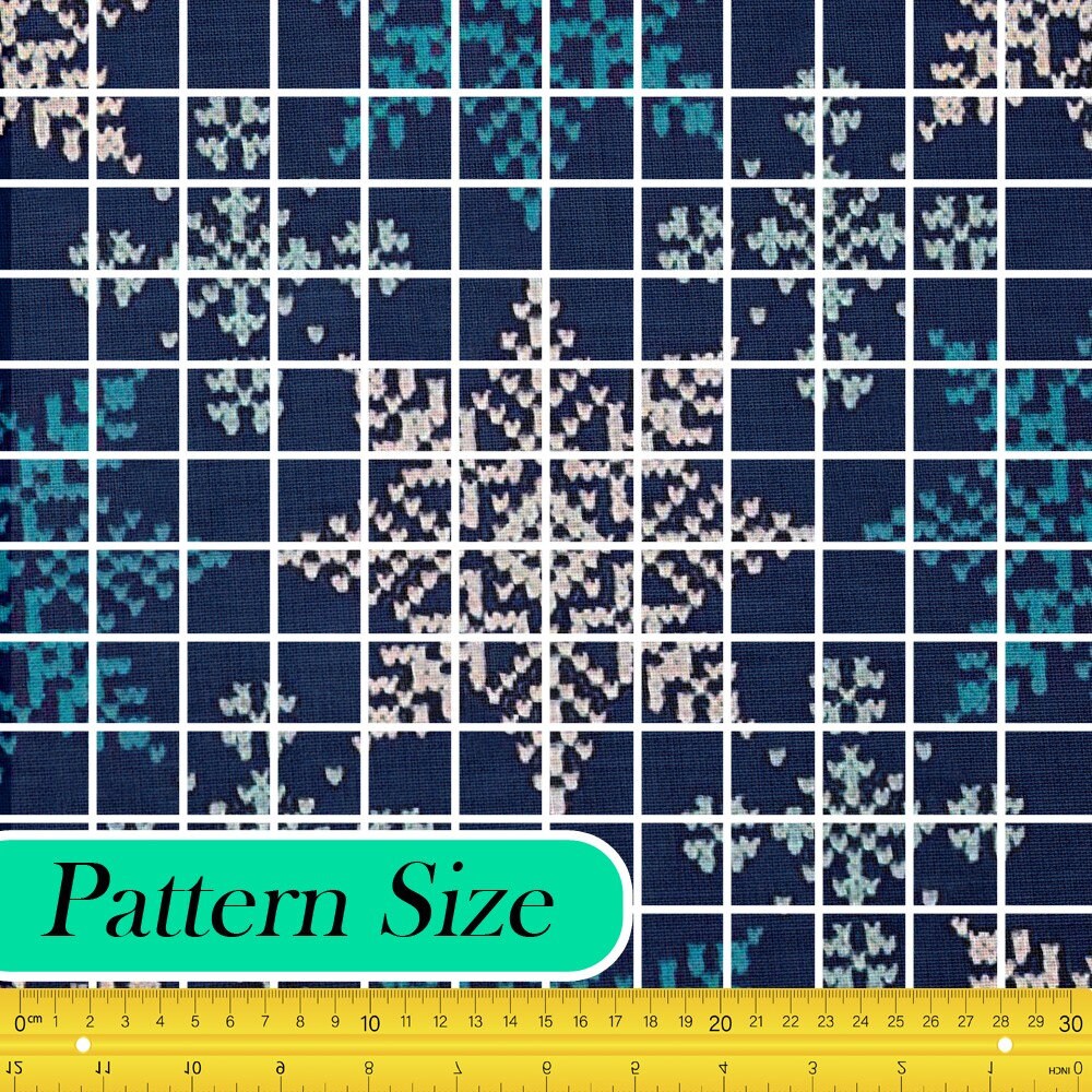 Winter Snowflake Theme Fabric, Premium Quality Fabric - for Quilting ...