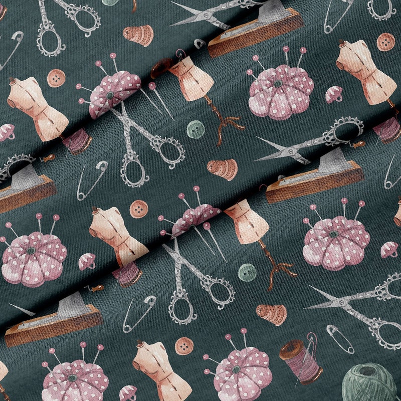 Sewing Theme Fabric - Etsy