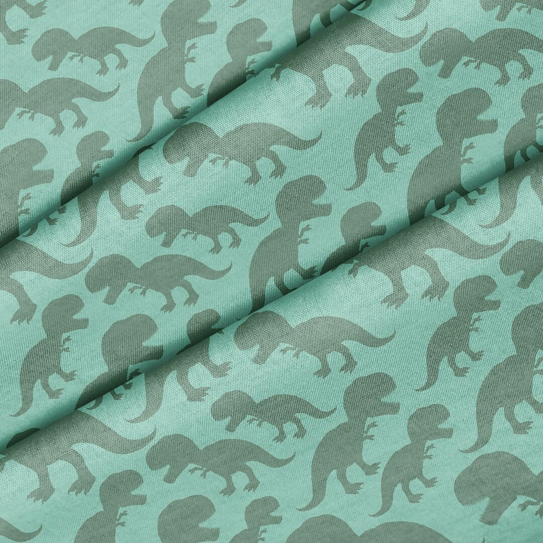T-rex Dinosaur Theme Fabric, Premium Quality Fabric - for Quilting, DIY ...