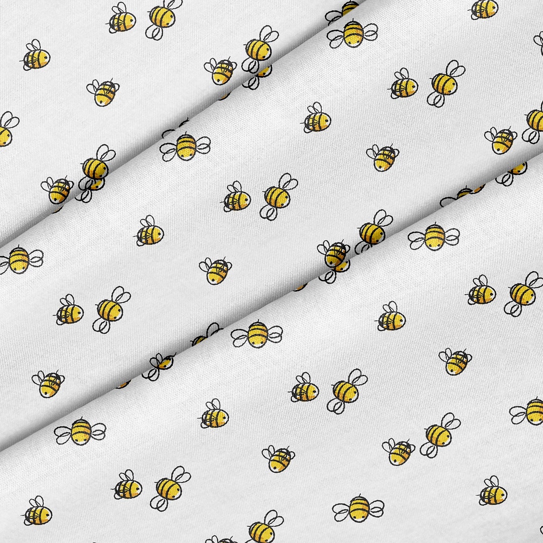 Bumble Bee Theme Fabric, Premium Quality Fabric - for Quilting, DIY ...