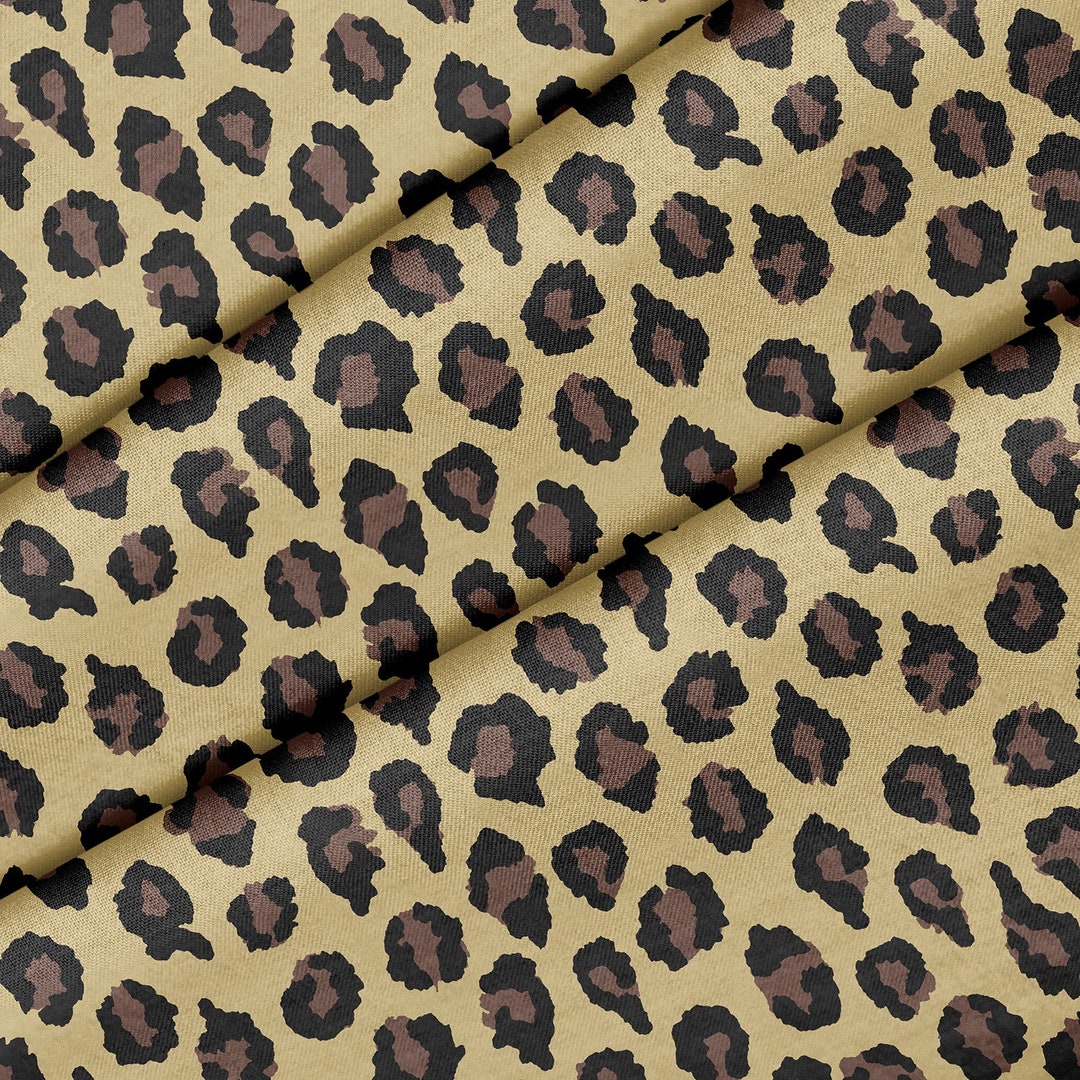 Leopard Print Theme Fabric, Premium Quality Fabric - for Quilting, DIY ...