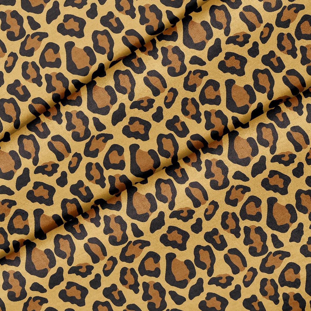 Leopard Animal Print Theme Fabric, Premium Quality Fabric - for ...