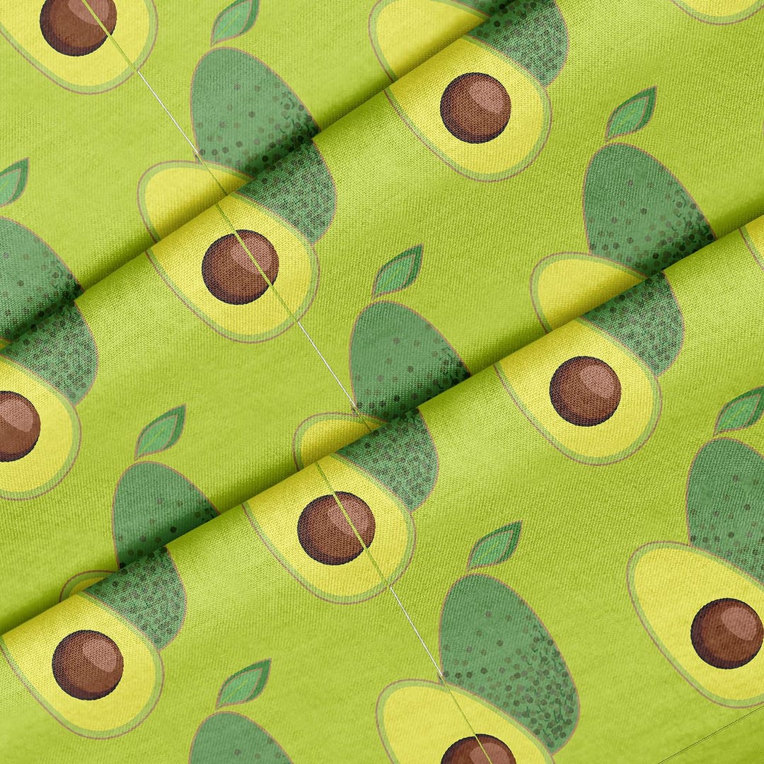 Delicious Avocado Food Theme Fabric, Premium Quality Fabric - for ...