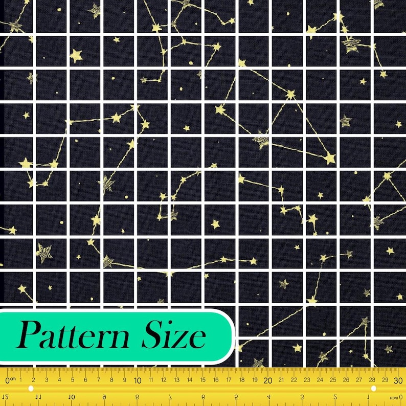 Constellation Stars Theme Fabric, Premium Quality Fabric - for Quilting ...