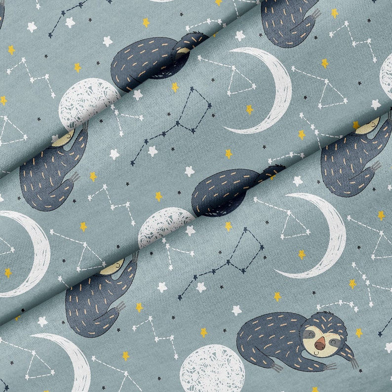 Big Dipper and Moon Theme Fabric, Premium Quality Fabric - for Quilting ...