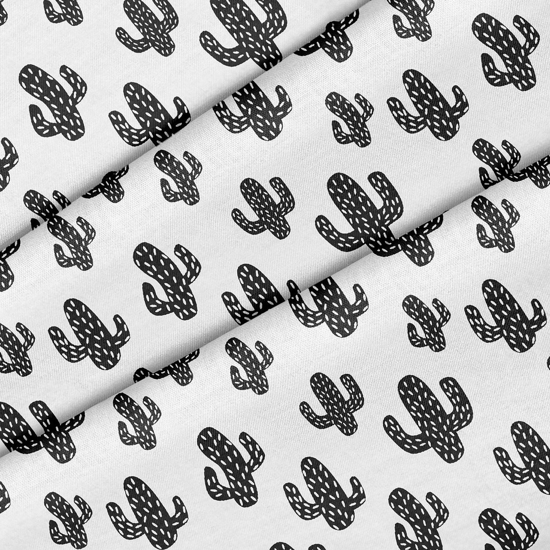 Cactus Theme Fabric, Premium Quality Fabric - for Quilting, DIY ...
