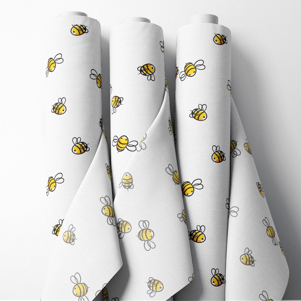 Bumble Bee Theme Fabric, Premium Quality Fabric - for Quilting, DIY ...