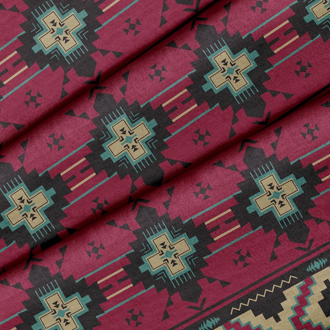 Native American Pattern Theme Fabric, Premium Quality Fabric - for ...