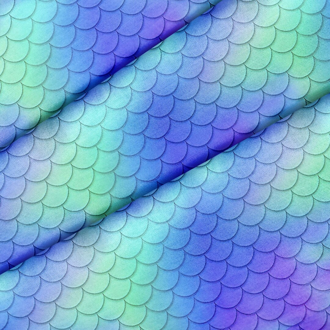 Mermaid Scale Pattern Fabric, Premium Quality Fabric - for Quilting ...