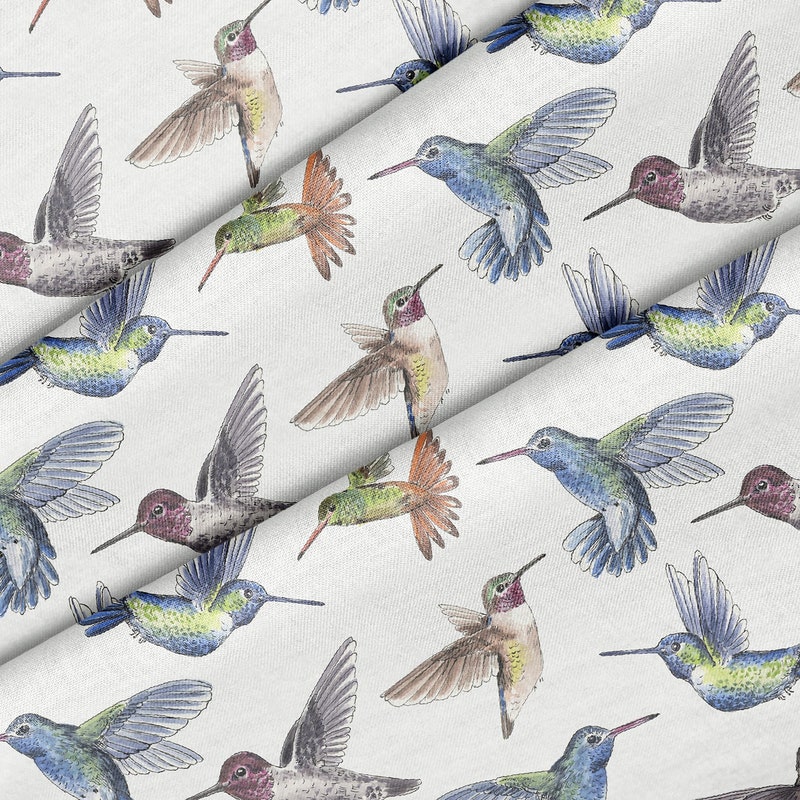 Hummingbird Fabric - Etsy