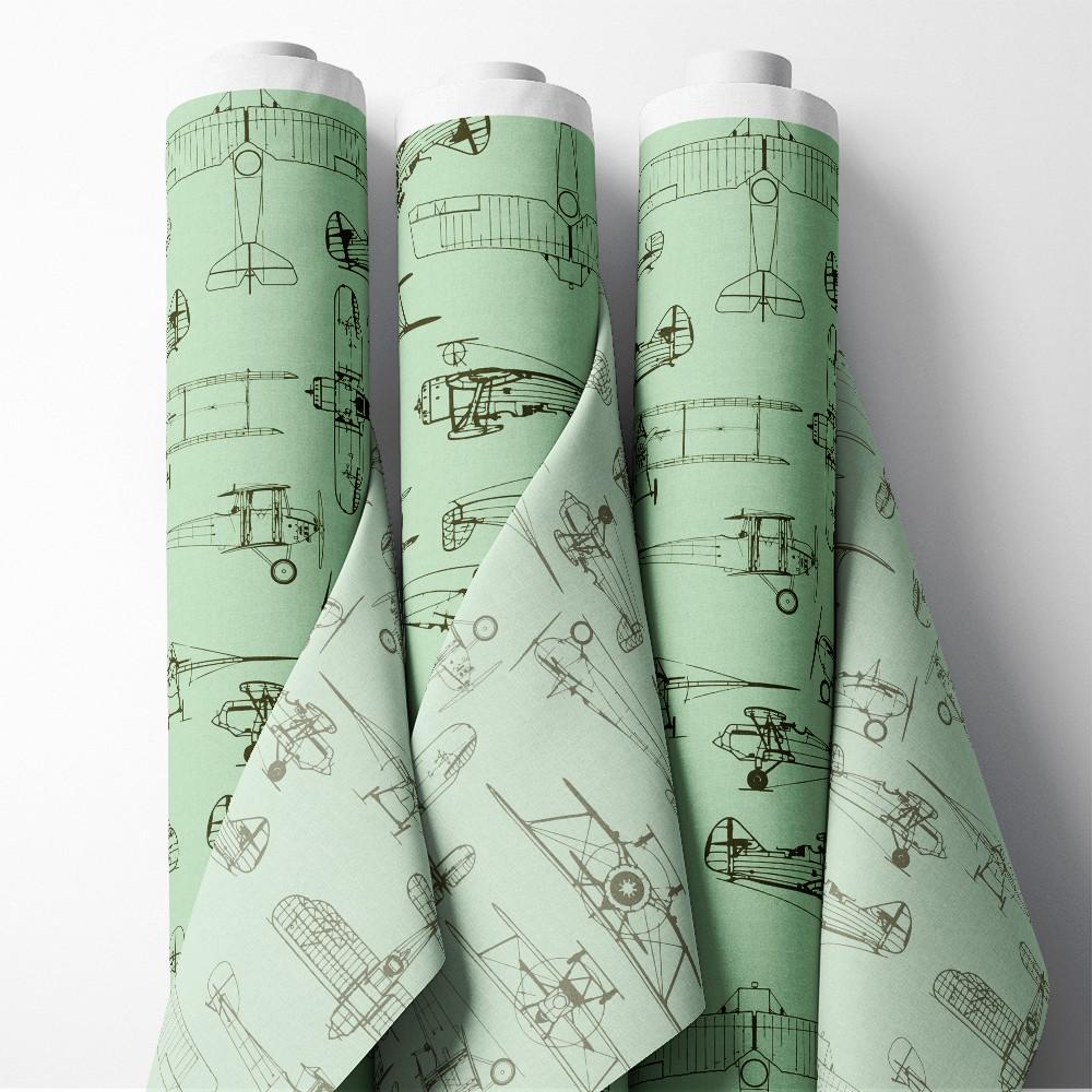 Vintage Airplane Theme Fabric, Premium Quality Fabric - for Quilting ...